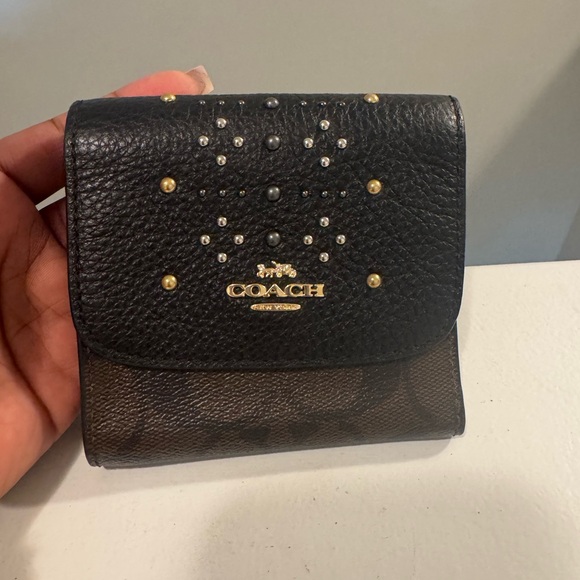 Coach | Bags | Coach Small Rivets Wallet | Poshmark